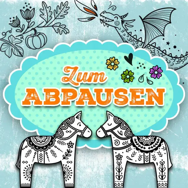 Zum Abpausen - Vorlagen für Fensterbilder von Bine Brändle – Bines Shop