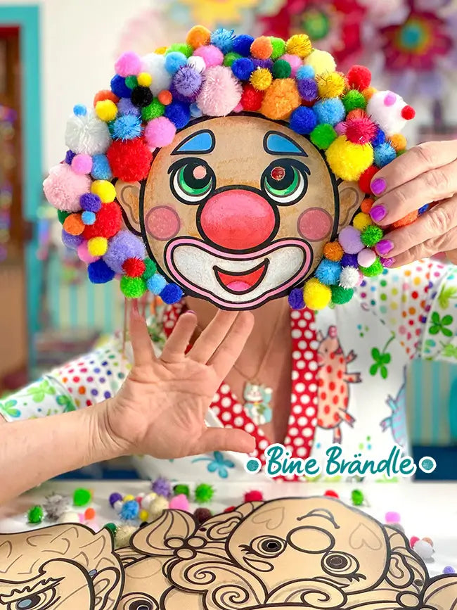 Clown Masken für Kinder - Sofort herunterladen! – Bines Shop